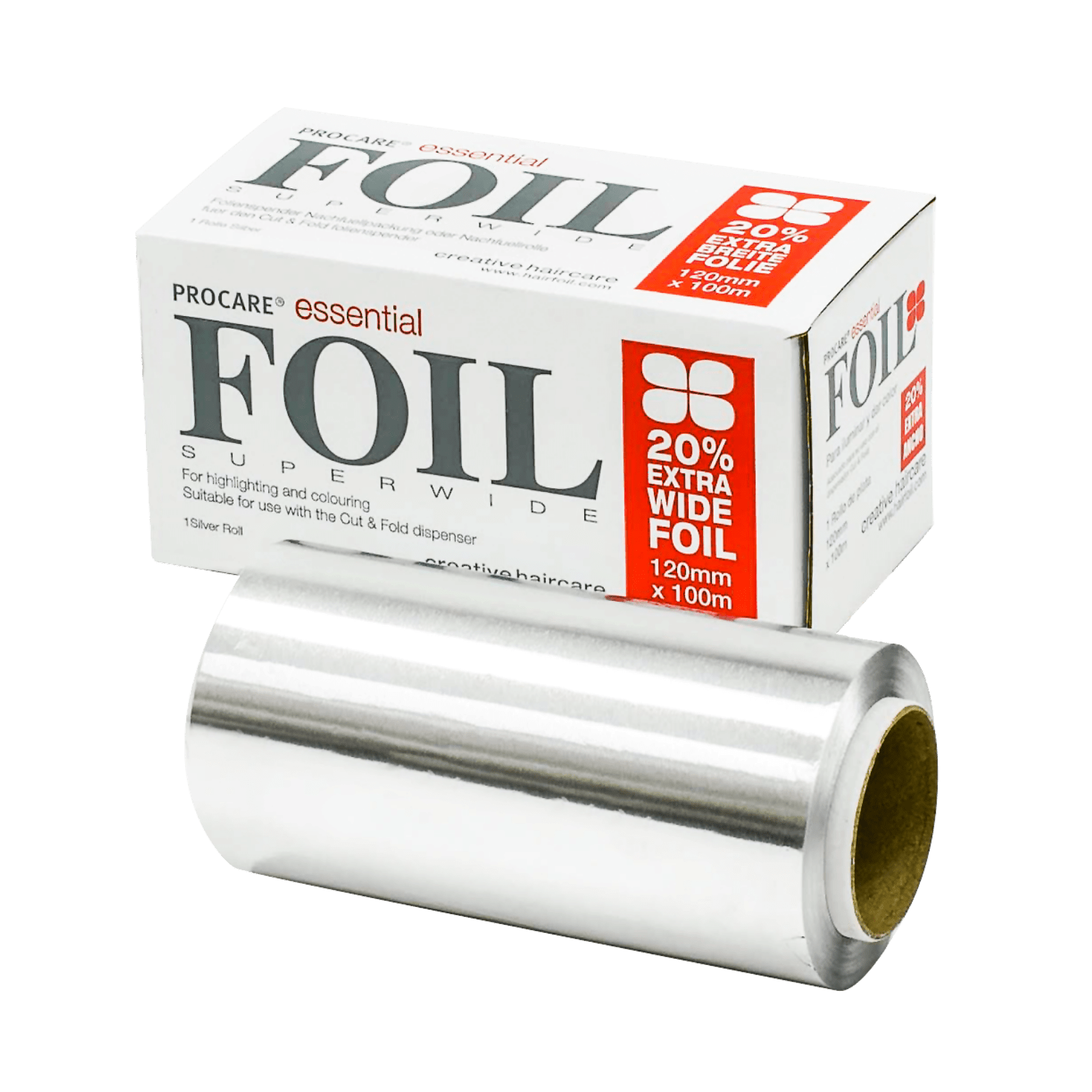 Essential Foil 120mm x 100m - Procare | Manufacturer of Hair Foils ...