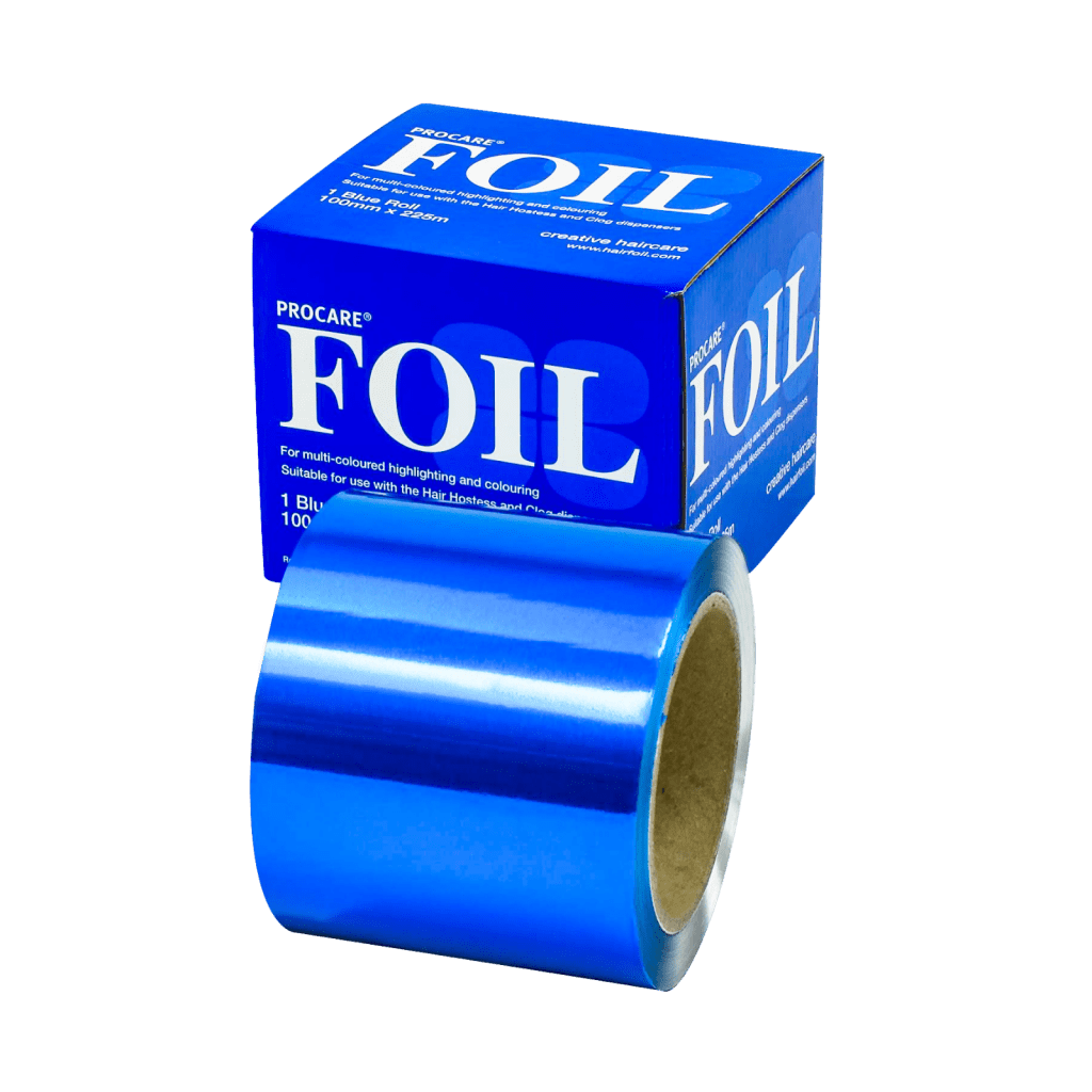 Premium Blue Coloured Hair Foil 100mm x 225m | Procare