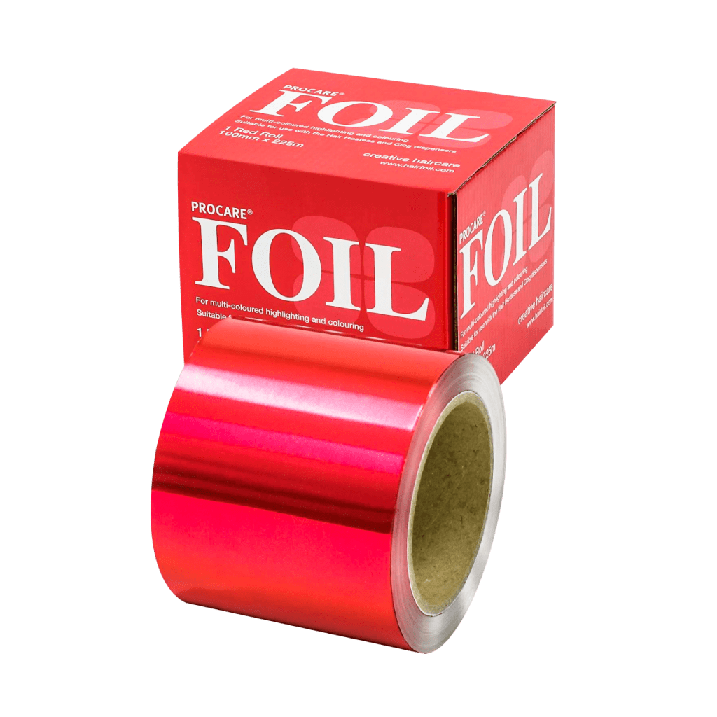 Premium Red Coloured Foil 100mm x 225m - Procare | Manufacturer of Hair ...