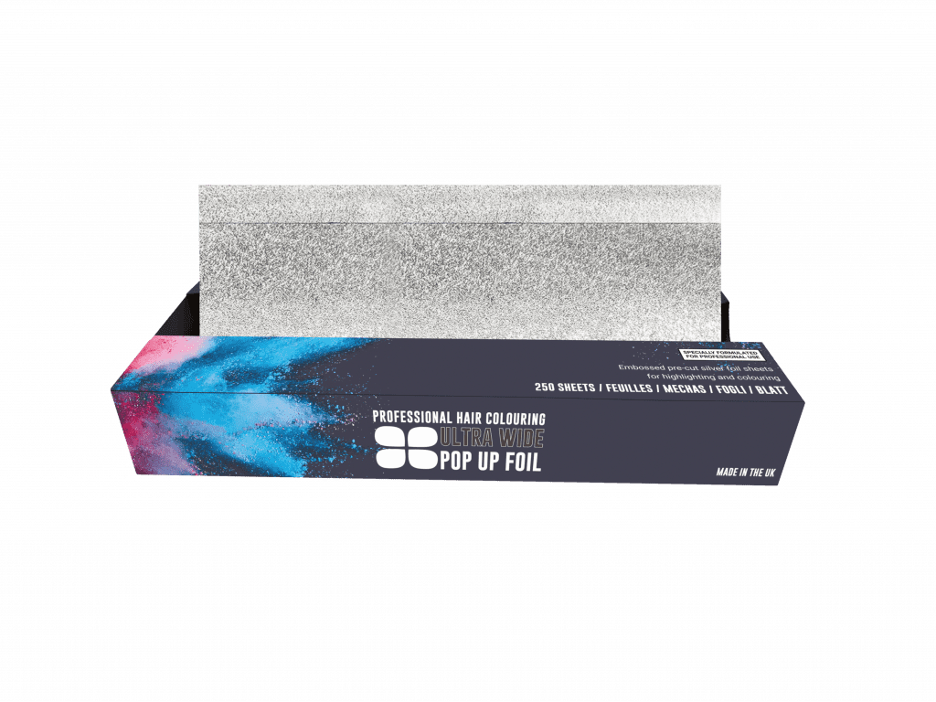 PROCARE EMBOSSED SILVER ULTRA WIDE HAIR FOIL POP UP SHEETS 270MM X ...